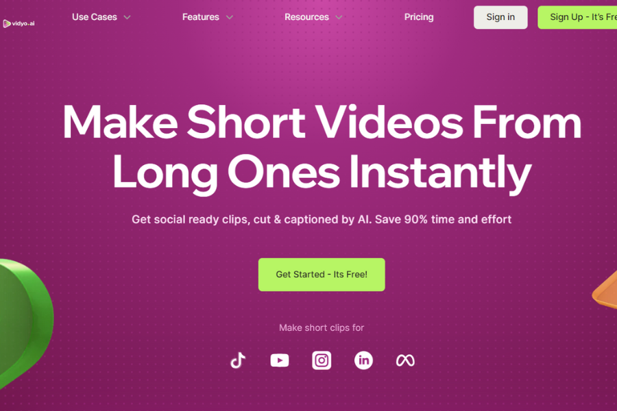 Vidyo.ai - Features, Pricing, Reviews & More 2024