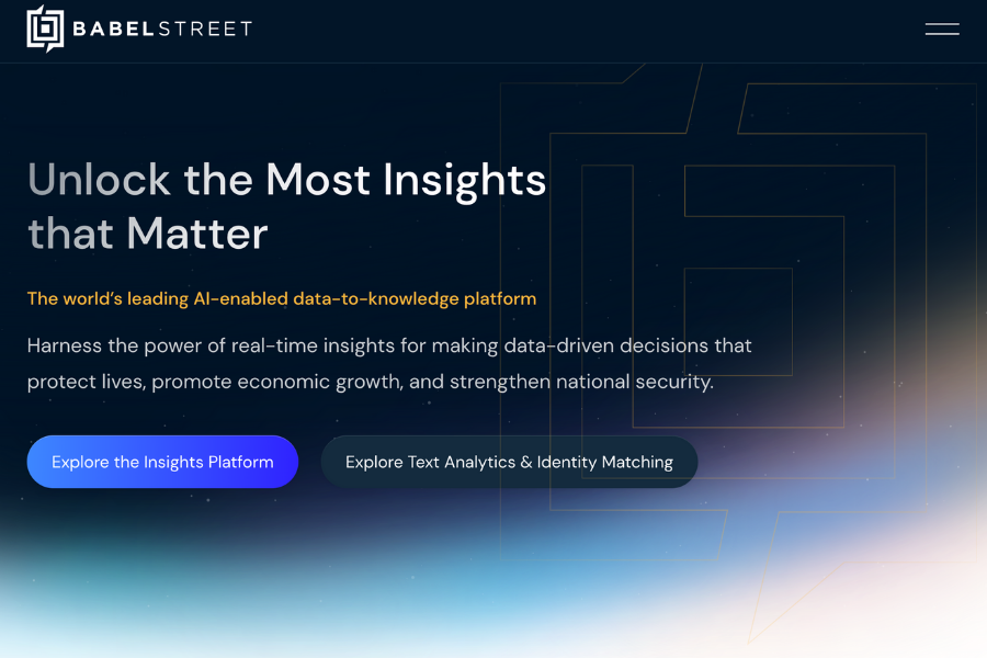 Babel Street - Features, Pricing, Reviews & More 2024