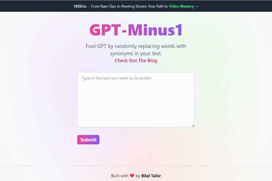 GPT Minus 1 - Features, Pricing, Reviews & More 2024