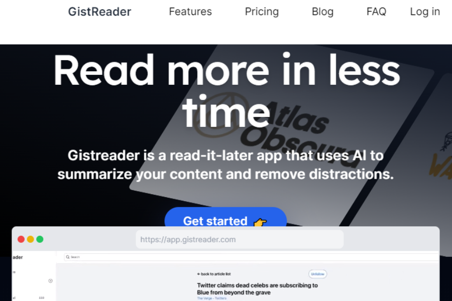 GistReader - Features, Pricing, Reviews & More 2024