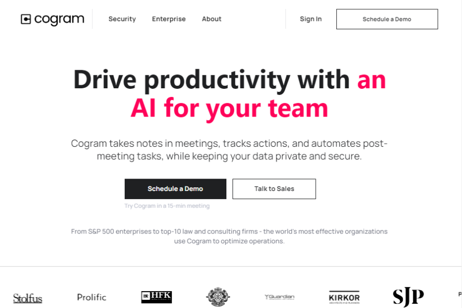 cogram - Features, Pricing, Reviews & More 2024