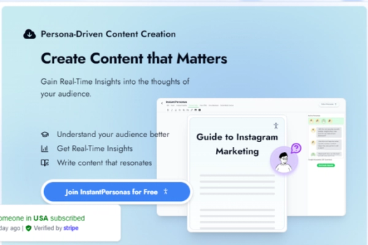 Instant Personas - Features, Pricing, Reviews & More 2024 Instant Personas - Features, Pricing, Reviews & More 2024