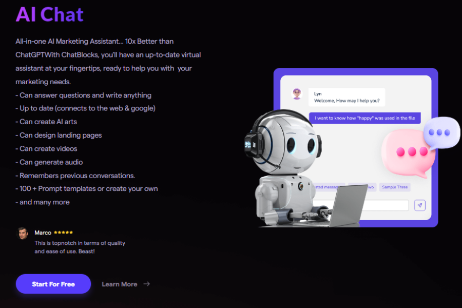 MarketingBlocks AI - Features, Pricing, Reviews & More 2024