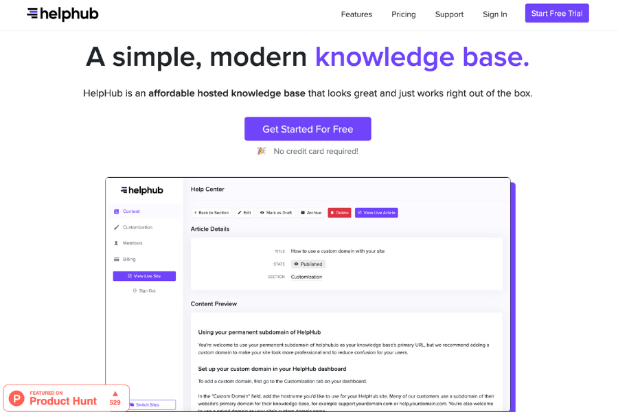 HelpHub - Features, Pricing, Reviews & More 2024