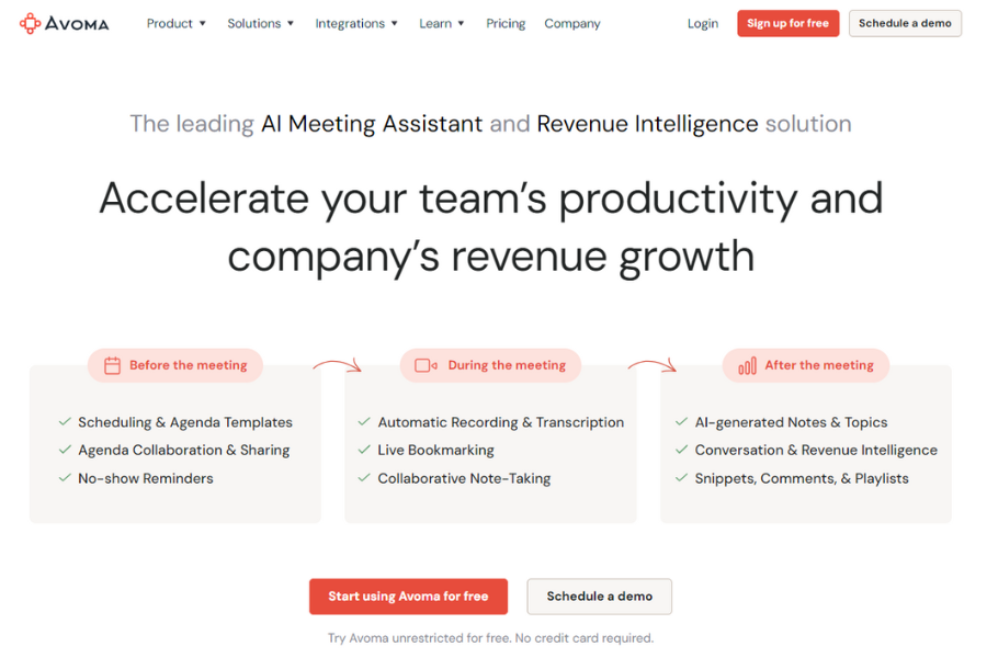 Avoma - Features, Pricing, Reviews & More 2024