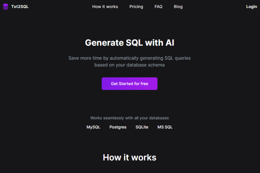 Txt2SQL - Features, Pricing, Reviews & More 2024