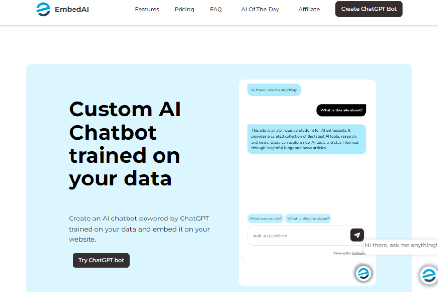 Embed AI - Features, Pricing, Reviews & More 2024