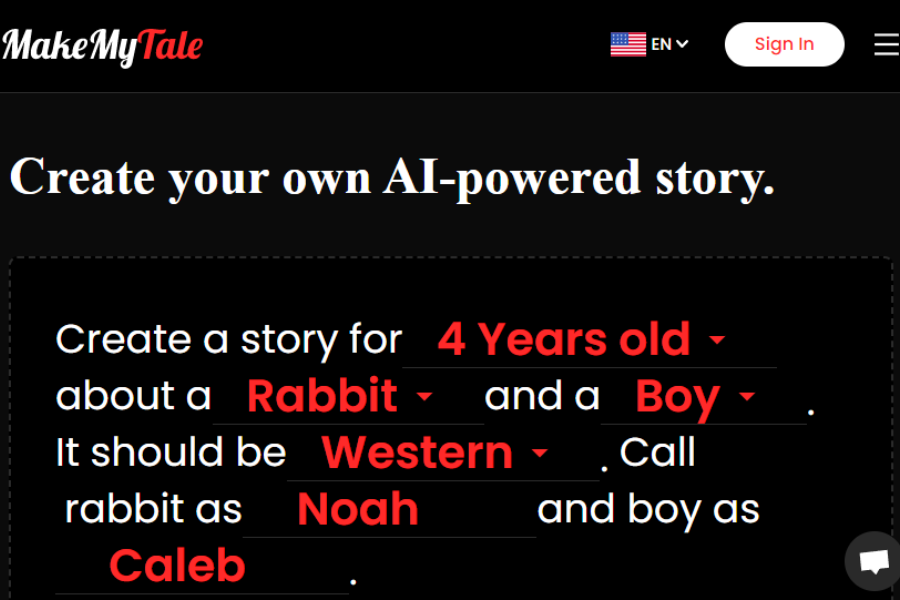 MakeMyTale - Features, Pricing, Reviews & More 2024