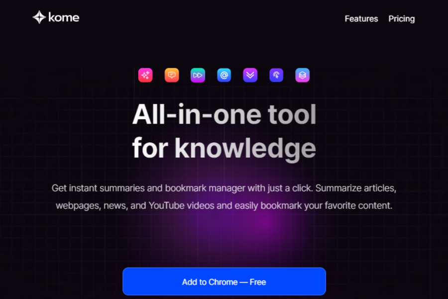 Kome Summarizer - Features, Pricing, Reviews & More 2024