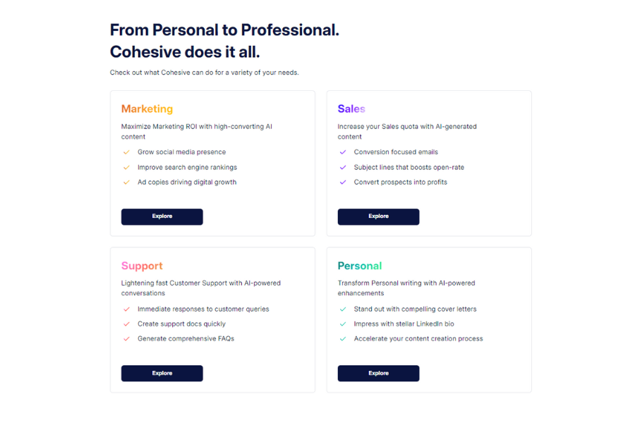 Cohesive - Features, Pricing, Reviews & More 2024