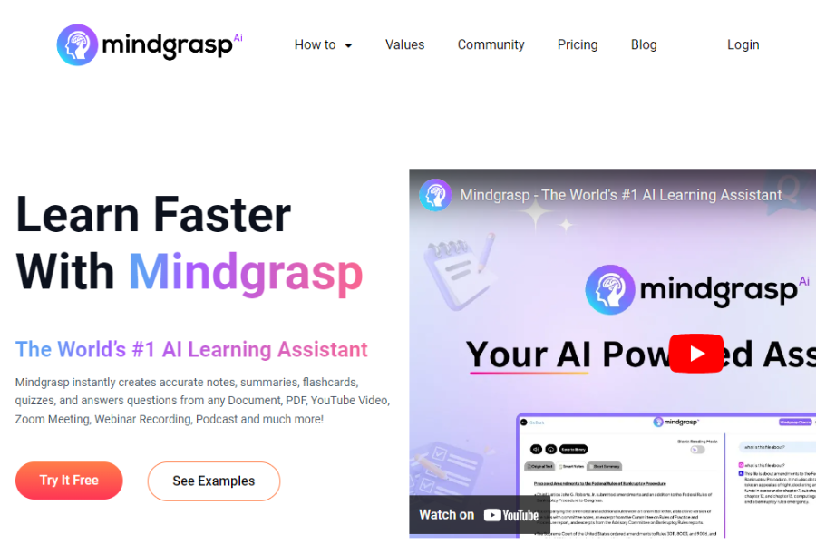 Mindgrasp - Features, Pricing, Reviews & More 2024