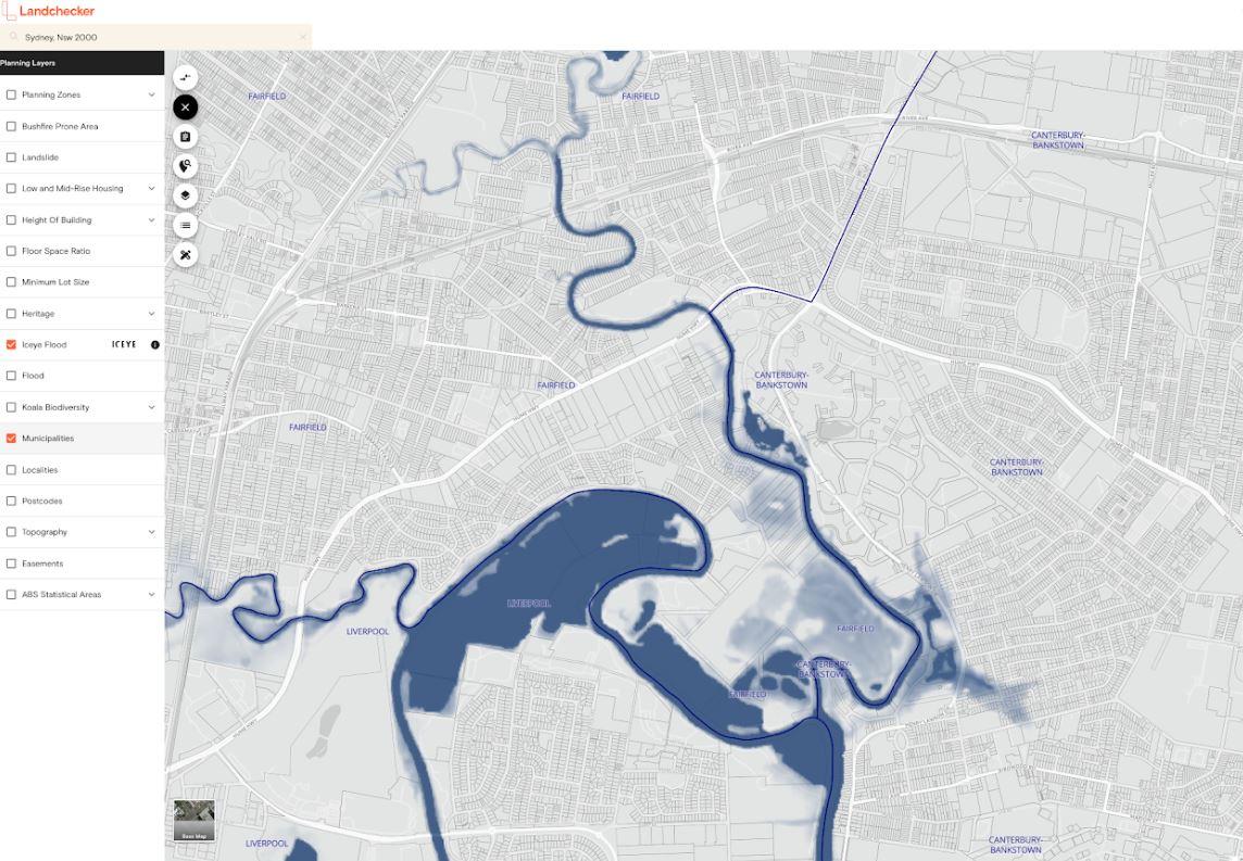 ICEYE enhances historical flood reporting with Landchecker | Landchecker