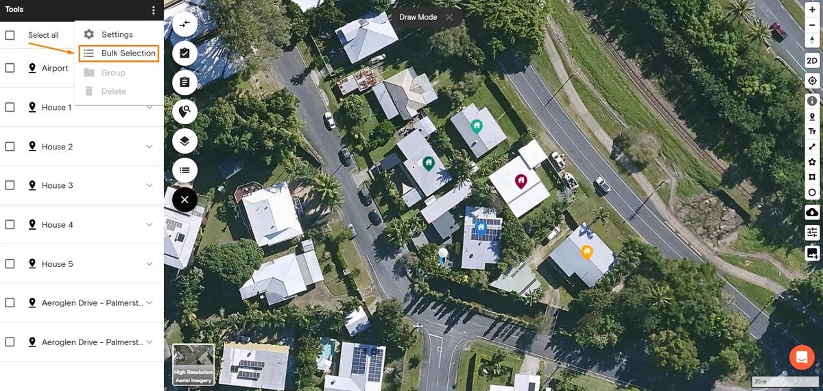 How to mark locations using Map Pin Tool | Landchecker