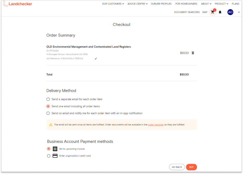 How to complete an EMR/CLR search | Landchecker