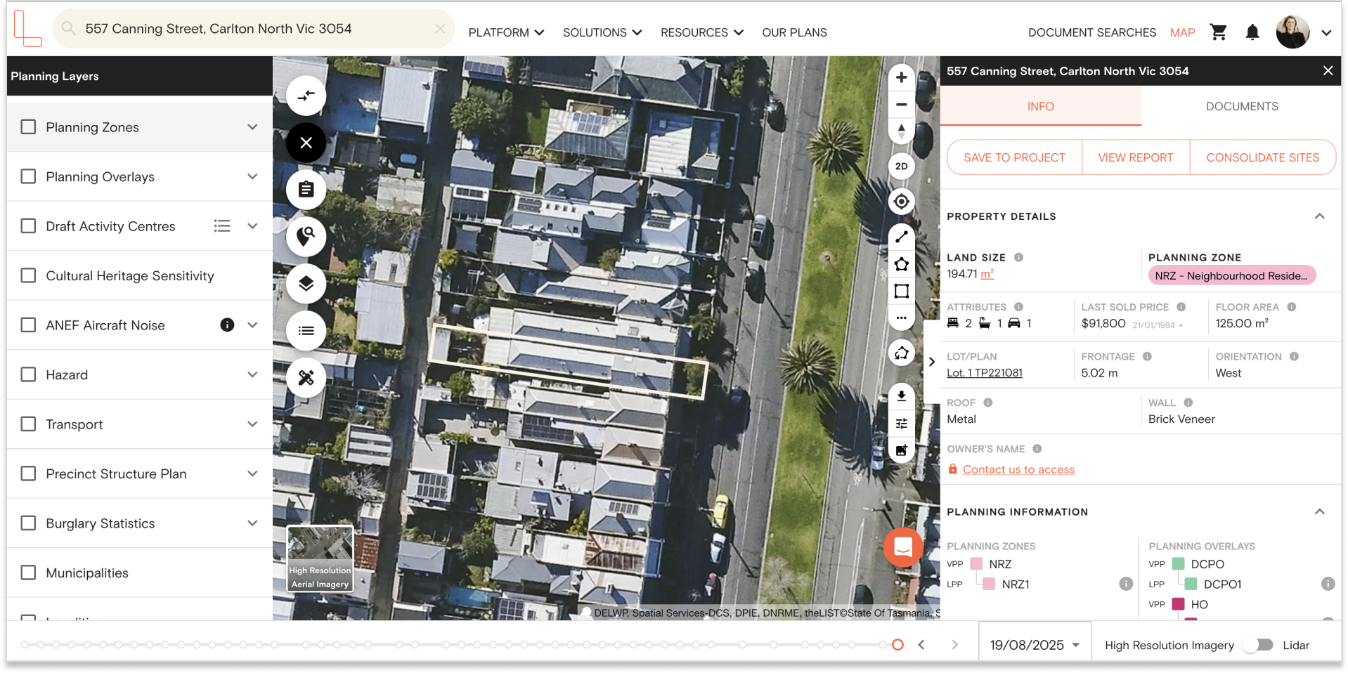 Heritage Overlays | Conduct Searches | Landchecker