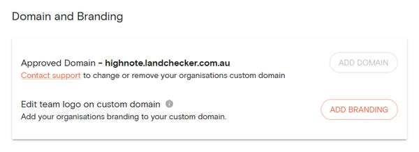 How to add a custom domain and branding for your organisation | Landchecker