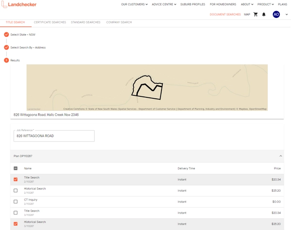Landchecker help: How to conduct Title searches | Landchecker