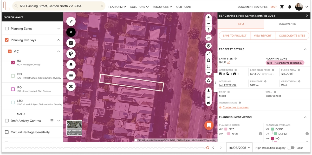 Heritage Overlays | Conduct Searches | Landchecker