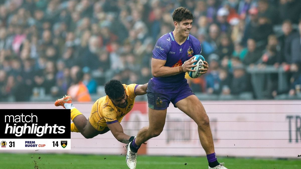Match highlights | Exeter Chiefs v Northampton Saints, Prem Rugby Cup ...