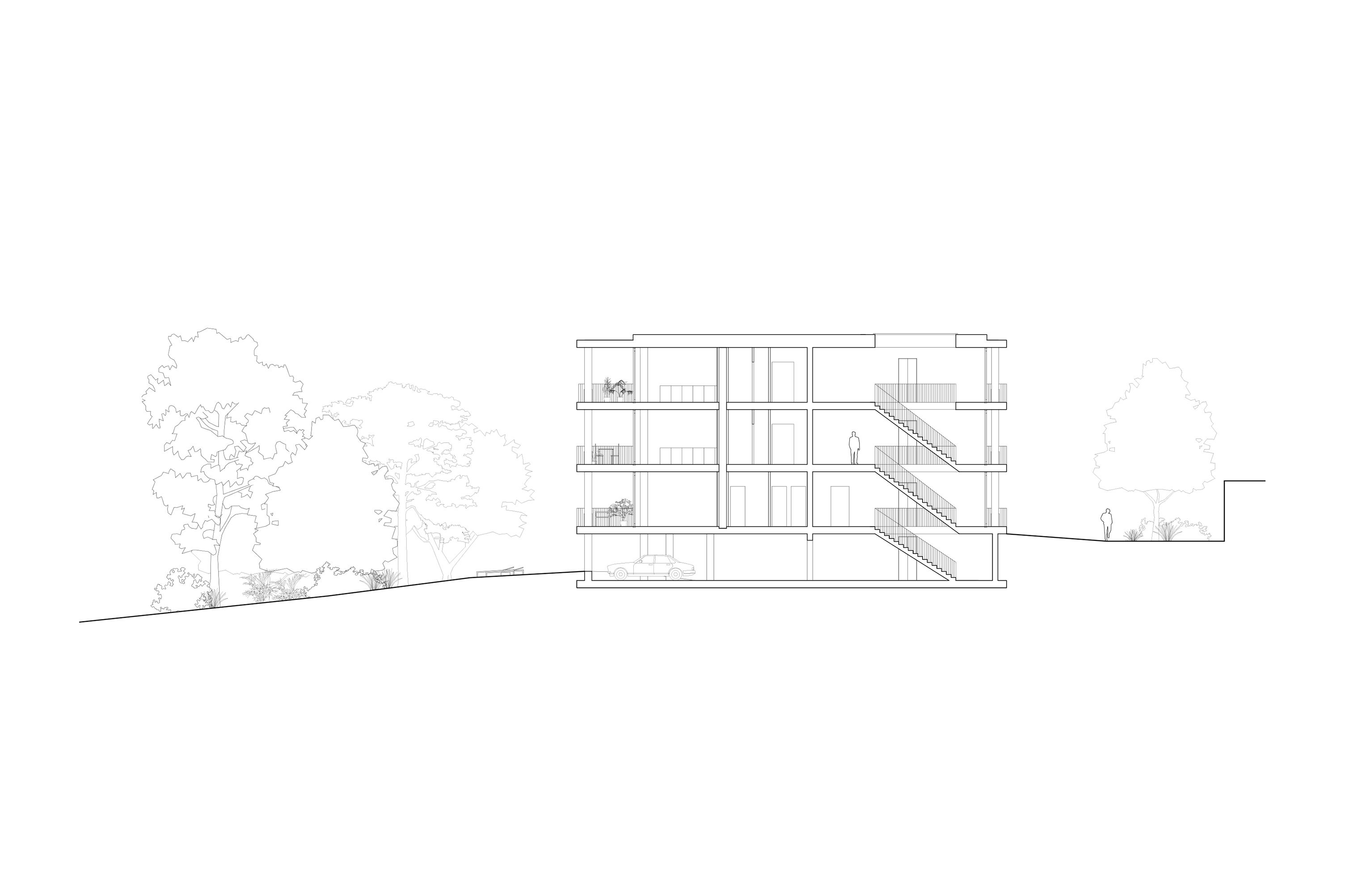 109, Apartment building with 34 columns – Dyvik Kahlen Architects