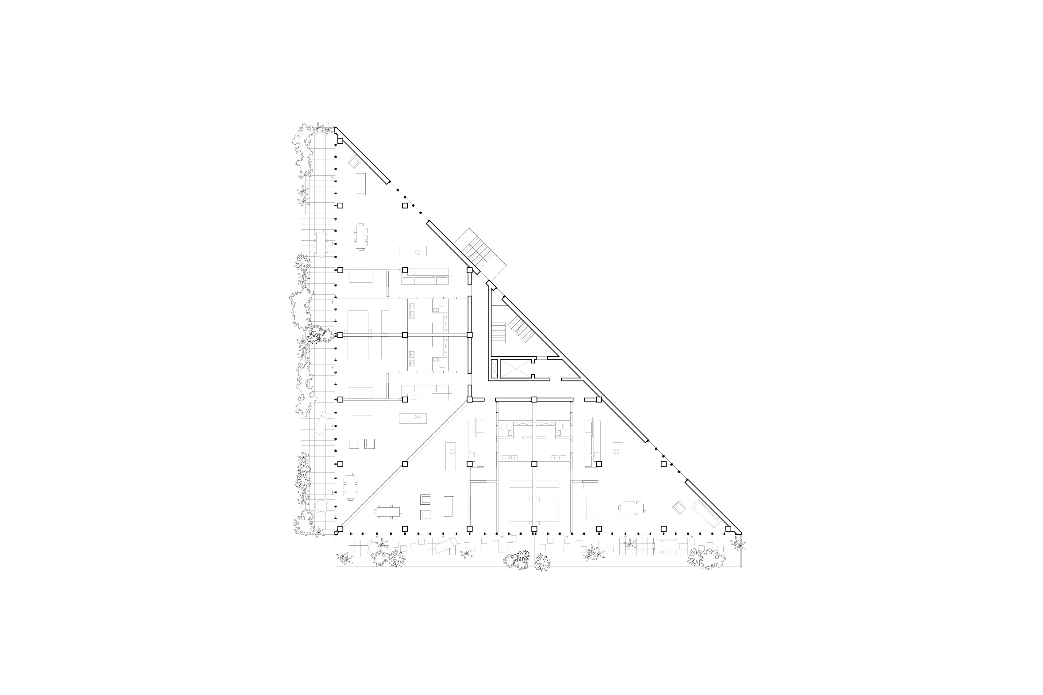147, Triangular apartment building – Dyvik Kahlen Architects