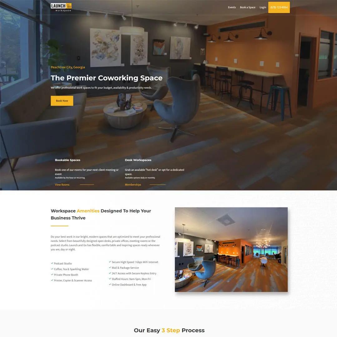 Launch and Go Workspace Website Design by Hungry Ram