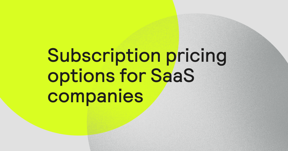 Orb | What are the subscription pricing options for SaaS companies?