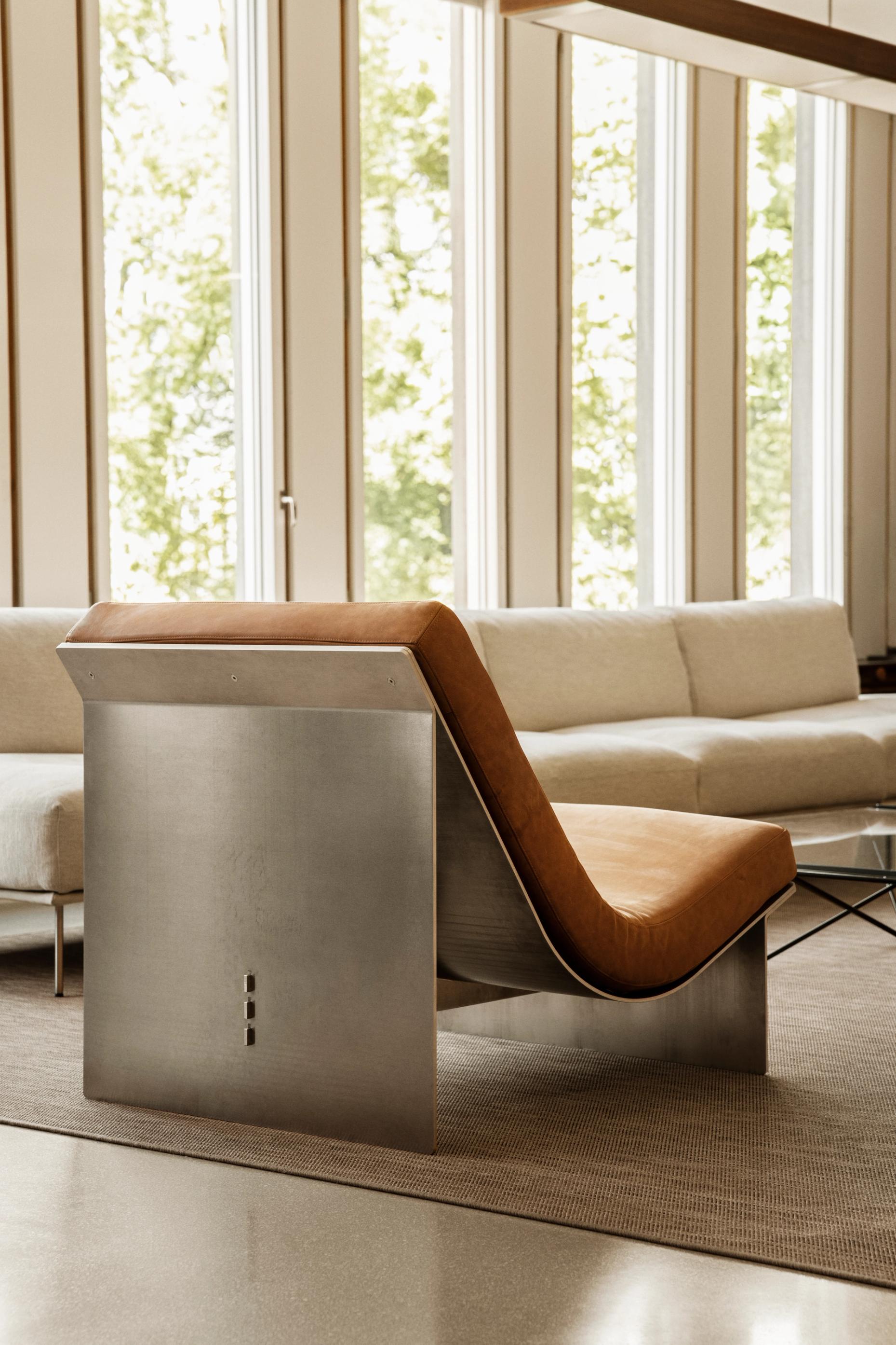 home → pieces → seating kollen lounge chair tobias berg 2023 bent ...