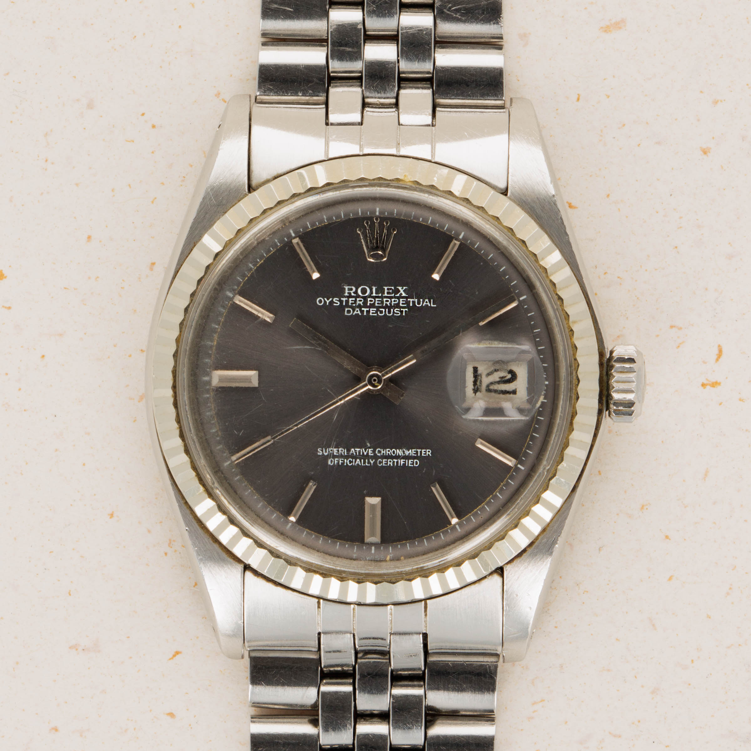 Rolex Datejust 1601 Slate Dial Non-Luminous | Auctions | Loupe This