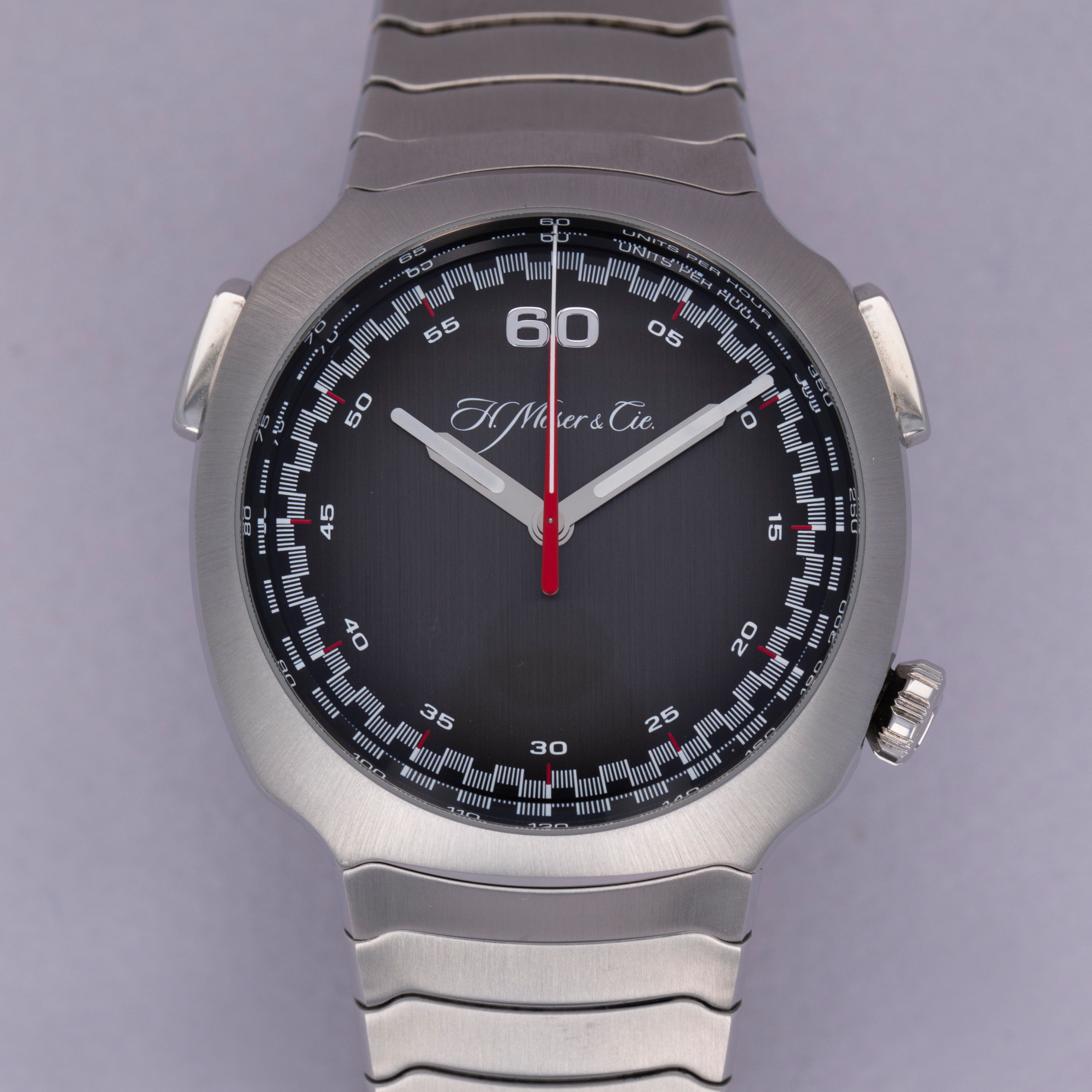 MOSER STREAMLINER FLYBACK CHRONOGRAPH AUTOMATIC GREY FUME DIAL 6902 ...