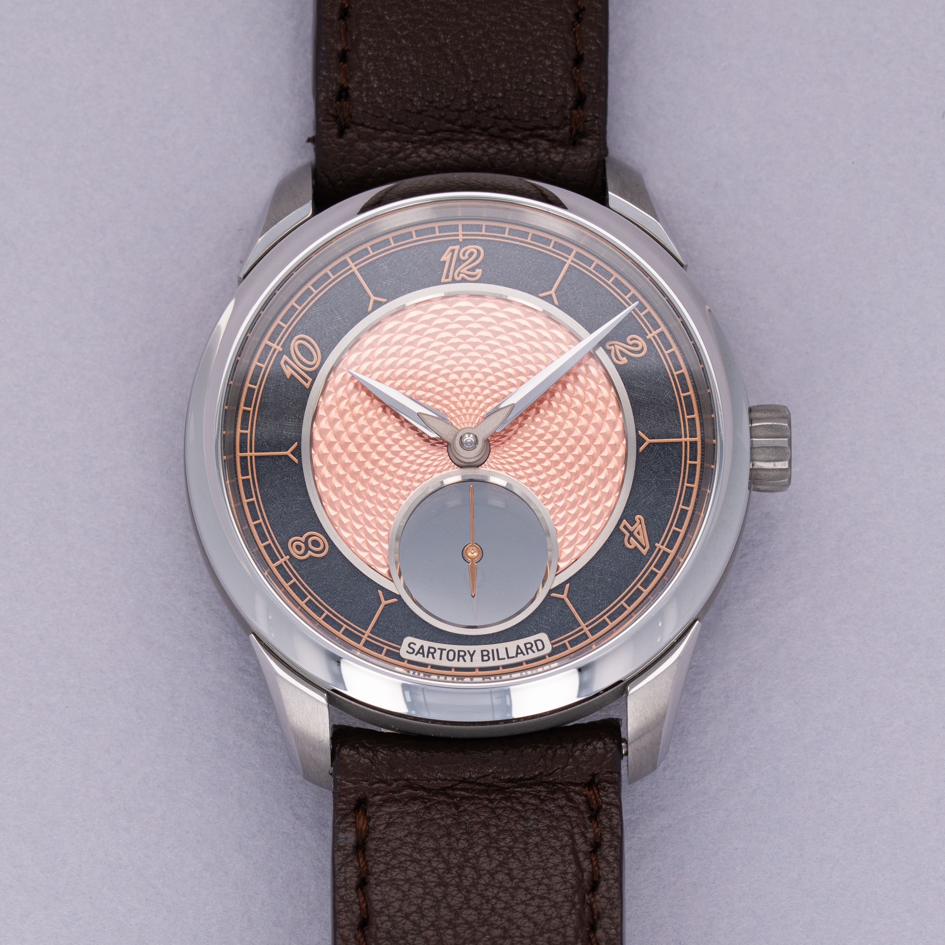 Sartory Billard Bespoke SB05 Black and Salmon Guilloche Dial Stainless ...
