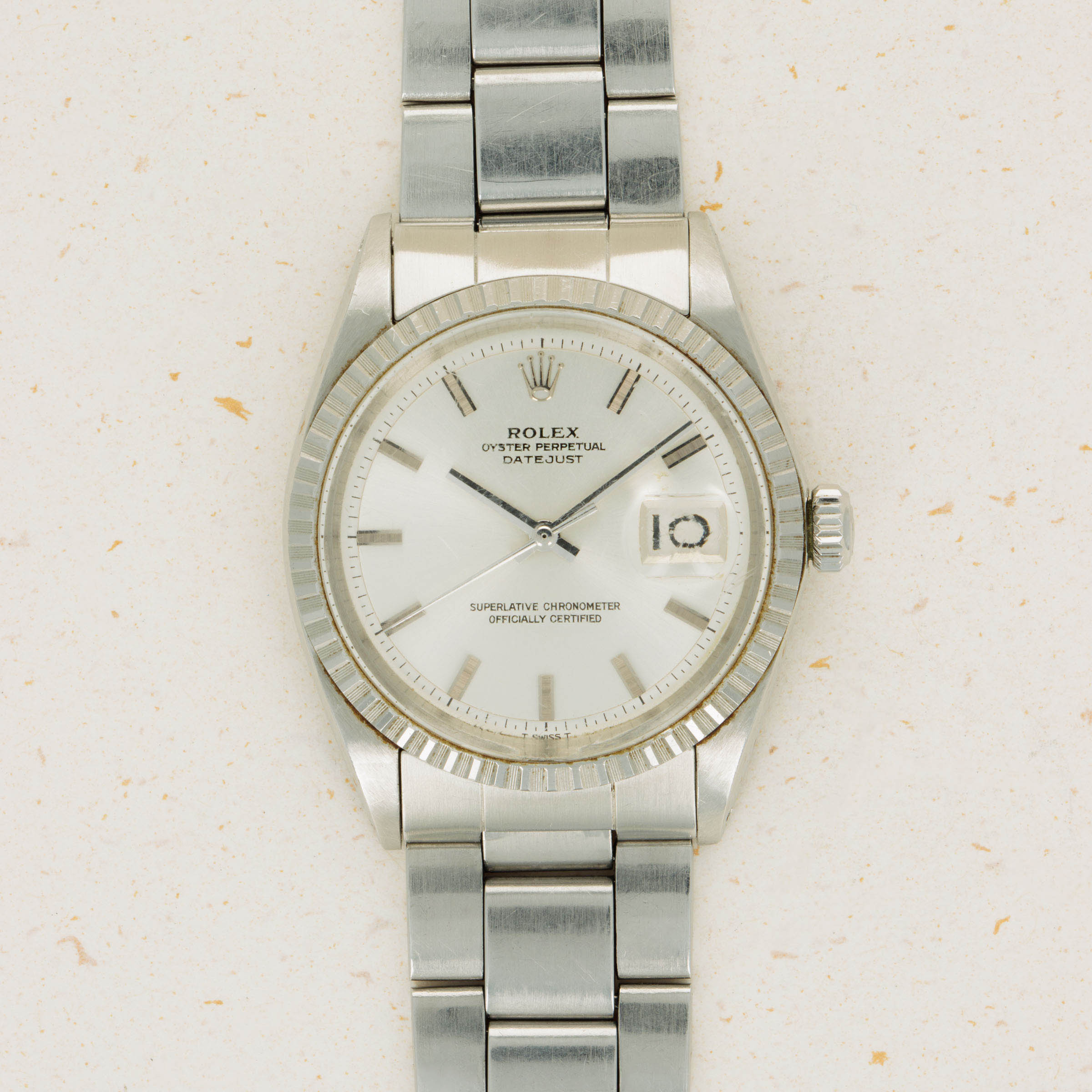 Rolex Datejust 1603 Silver Non-Luminous Dial | Auctions | Loupe This