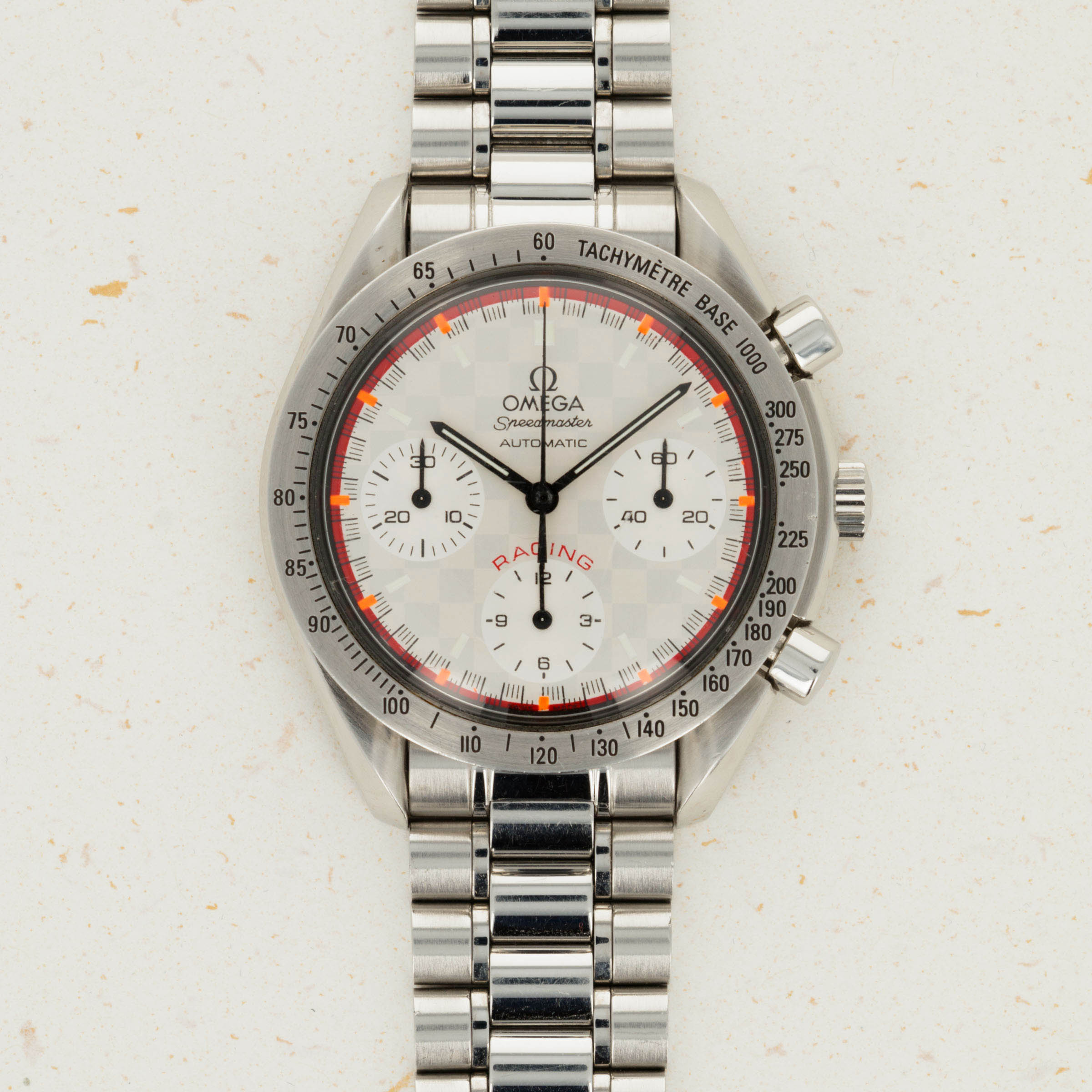 Omega Speedmaster Silver Racing Dial 3517.30 | Auctions | Loupe This
