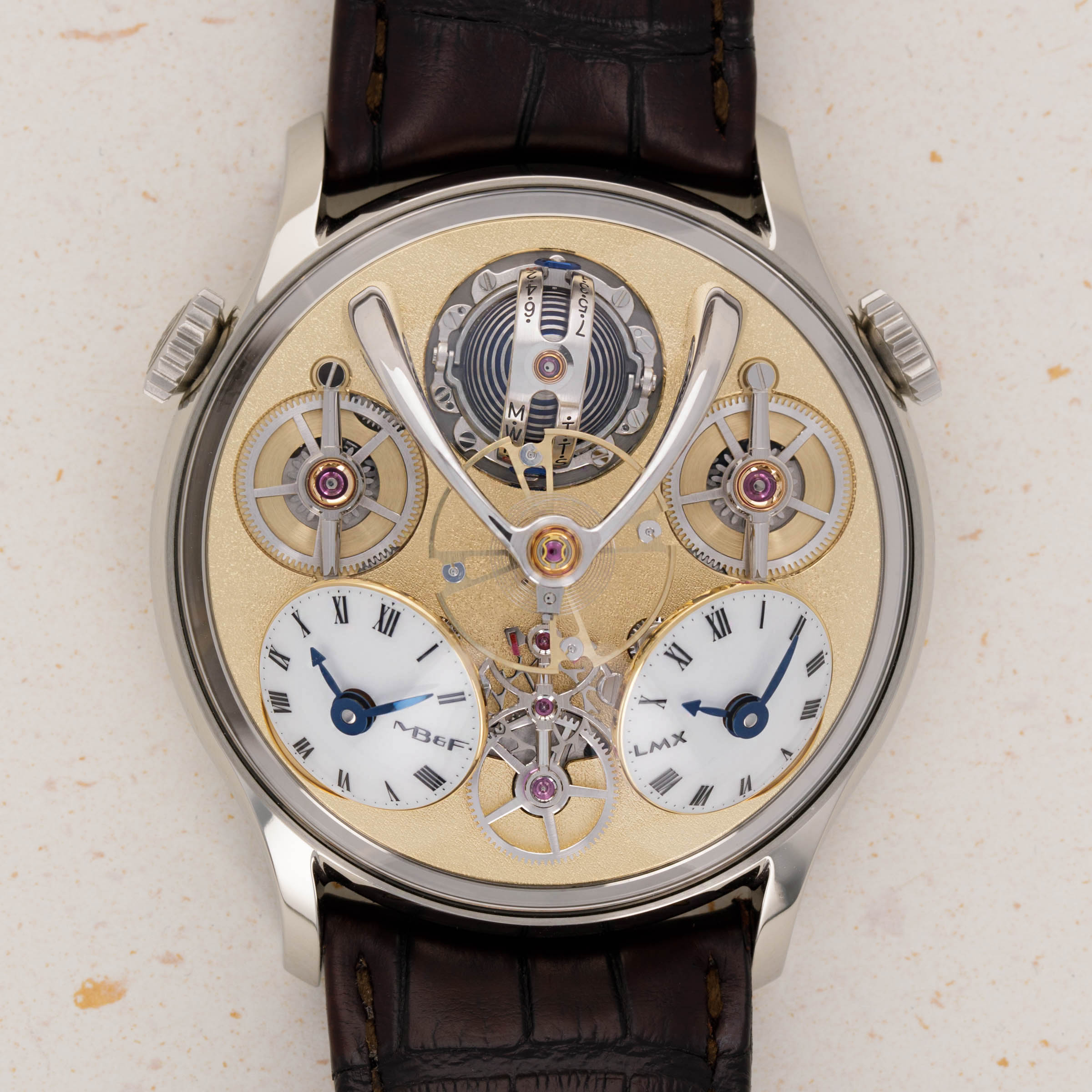 MB&F Legacy Machine LMX Brass Dial Stainless Steel 08.SL.B | Auctions ...