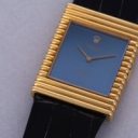 Rolex Cellini 4012 Blue Dial Ribbed Case 18k YG | Auctions | Loupe This