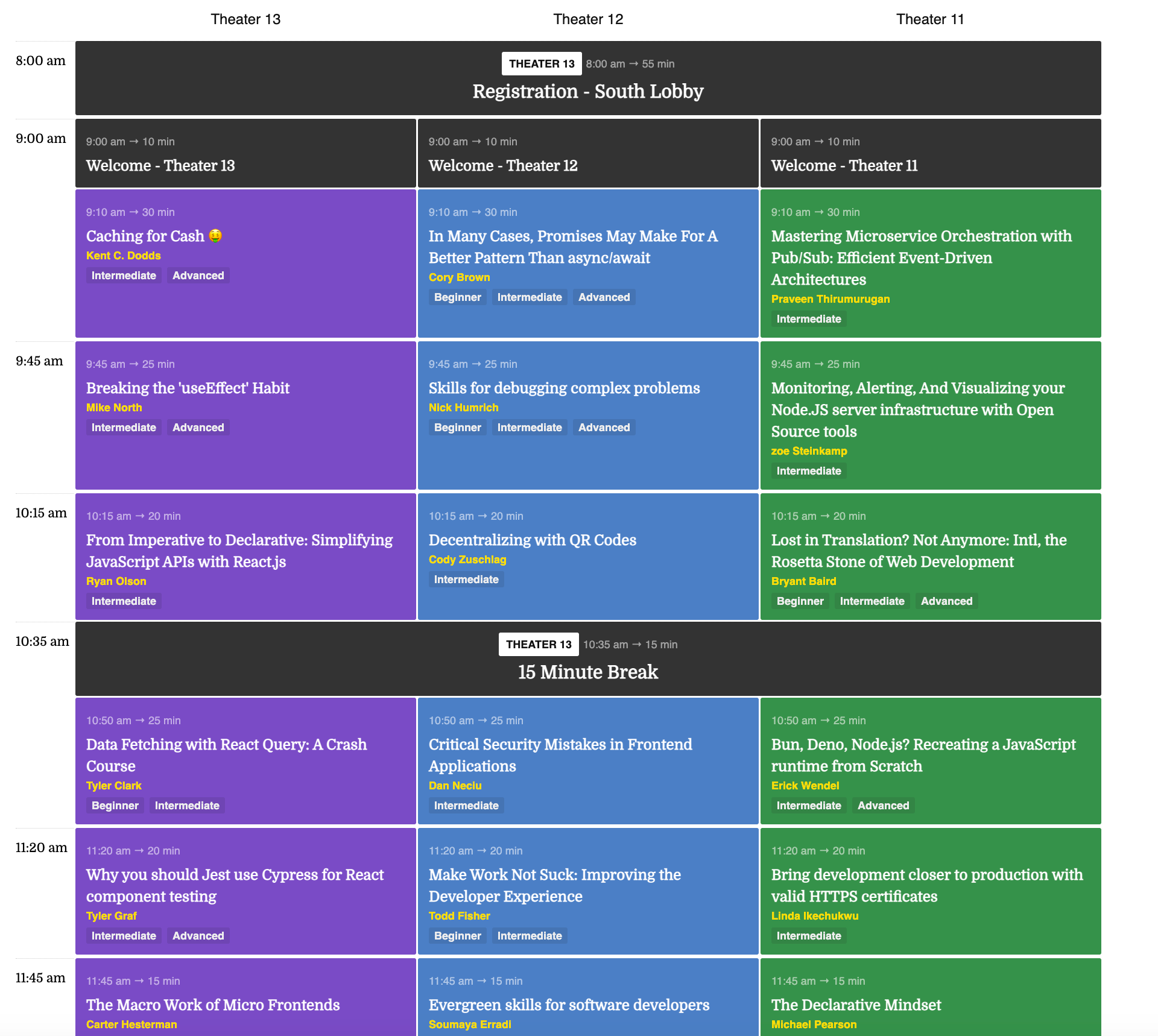 UtahJS - 2023 UtahJS Conference Schedule