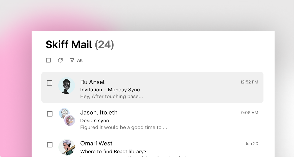 Skiff Mail - Private, Encrypted, Web3-integrated Mail