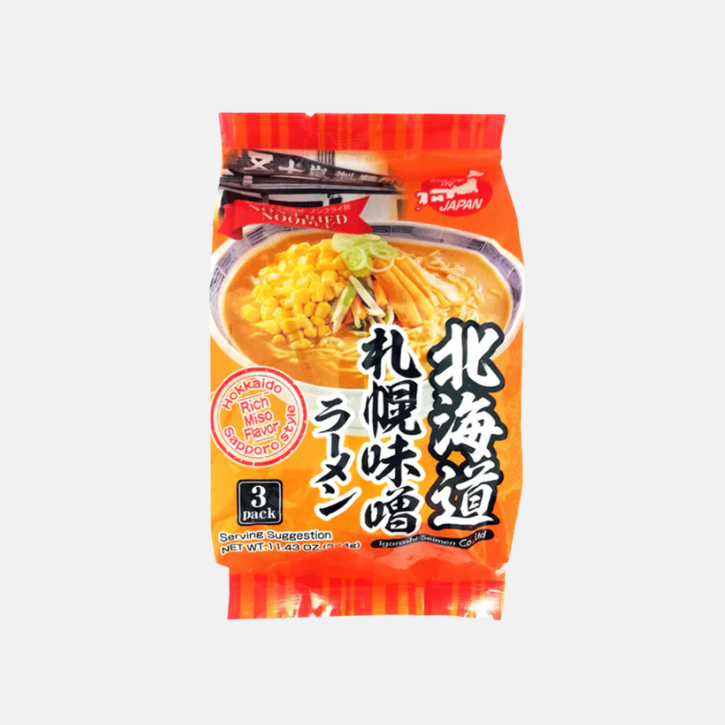 momogo - IGARASHI Hokkaido Rich Miso Flavor Sapporo Style Ramen 3 Pack