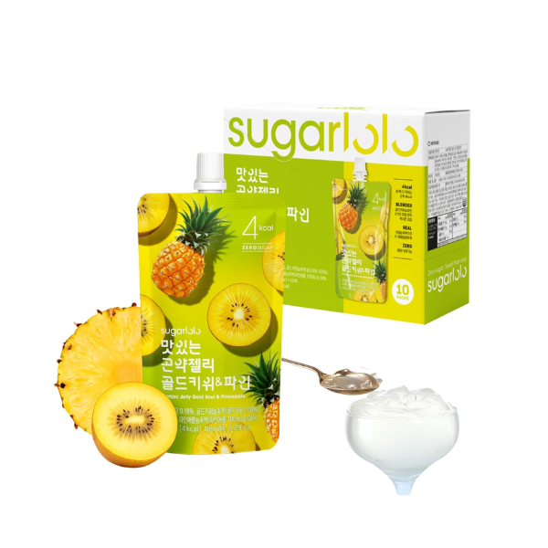 momogo - INTAKE Sugarlolo Konjac Jelly Gold Kiwi & Pineapple 150g