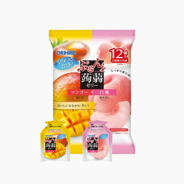 momogo - ORIHIRO Konjac Mango & White Peach Jelly 240g