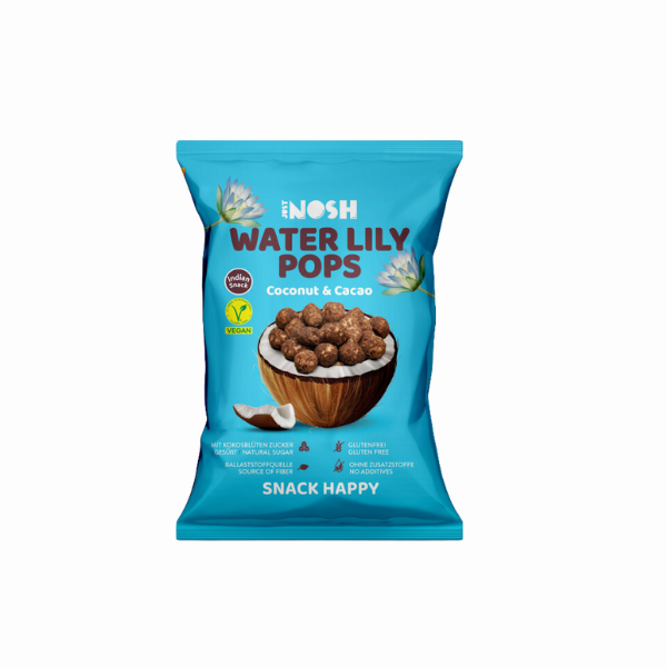 momogo - JUST NOSH Water Lily Pops Coconut & Cacao 30g