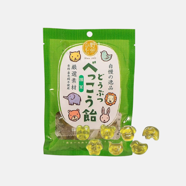 momogo - YASHU Bekko Animal Shaped Candy Matcha 65g