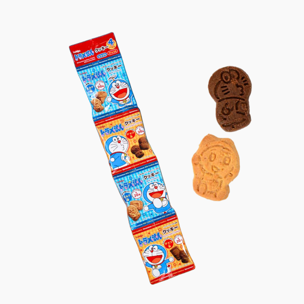 HOKKA Doraemon Chocolate & Milk Cookies Pack 60g | EasyCookAsia