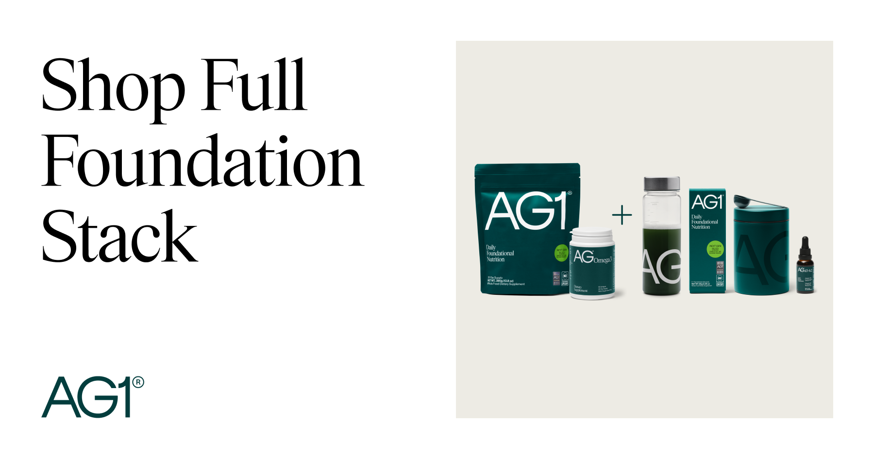 Shop Full Foundation Stack | AG1®