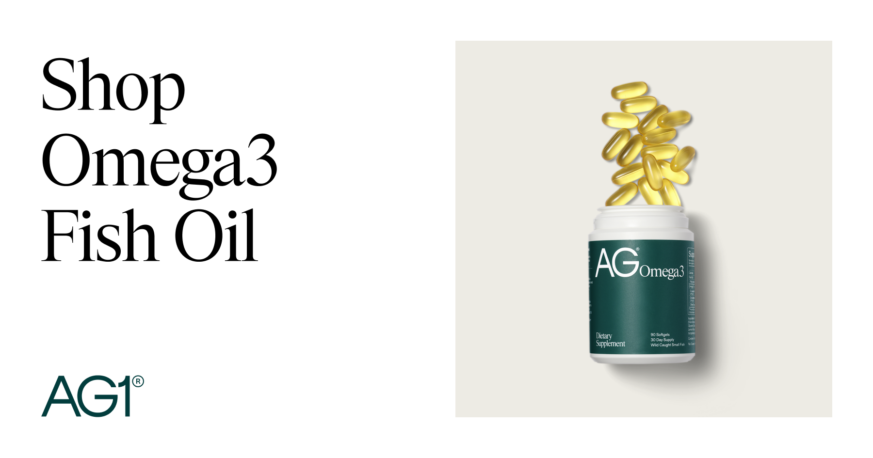 Shop Omega 3 Fish Oil Supplements: Brain & Heart Health | AG1®