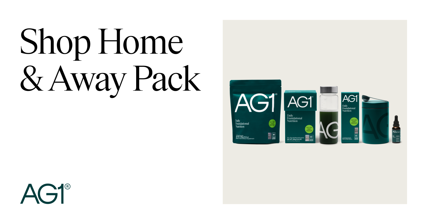 Shop AG1 Home & Away Pack | AG1®