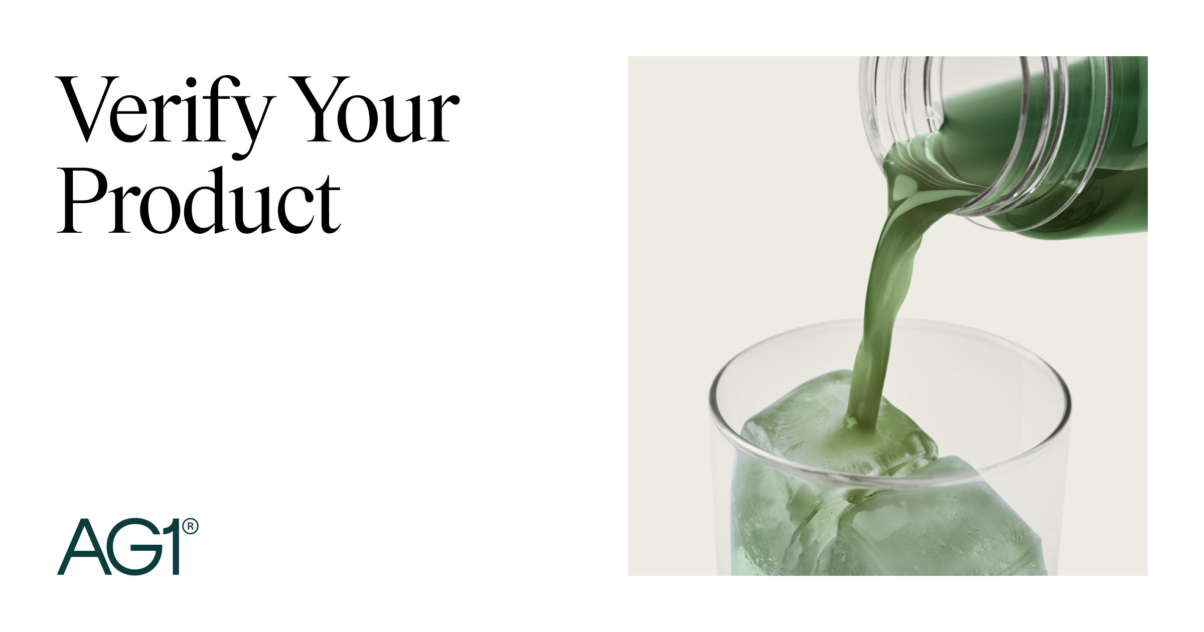 AG1® | Verify Your Product