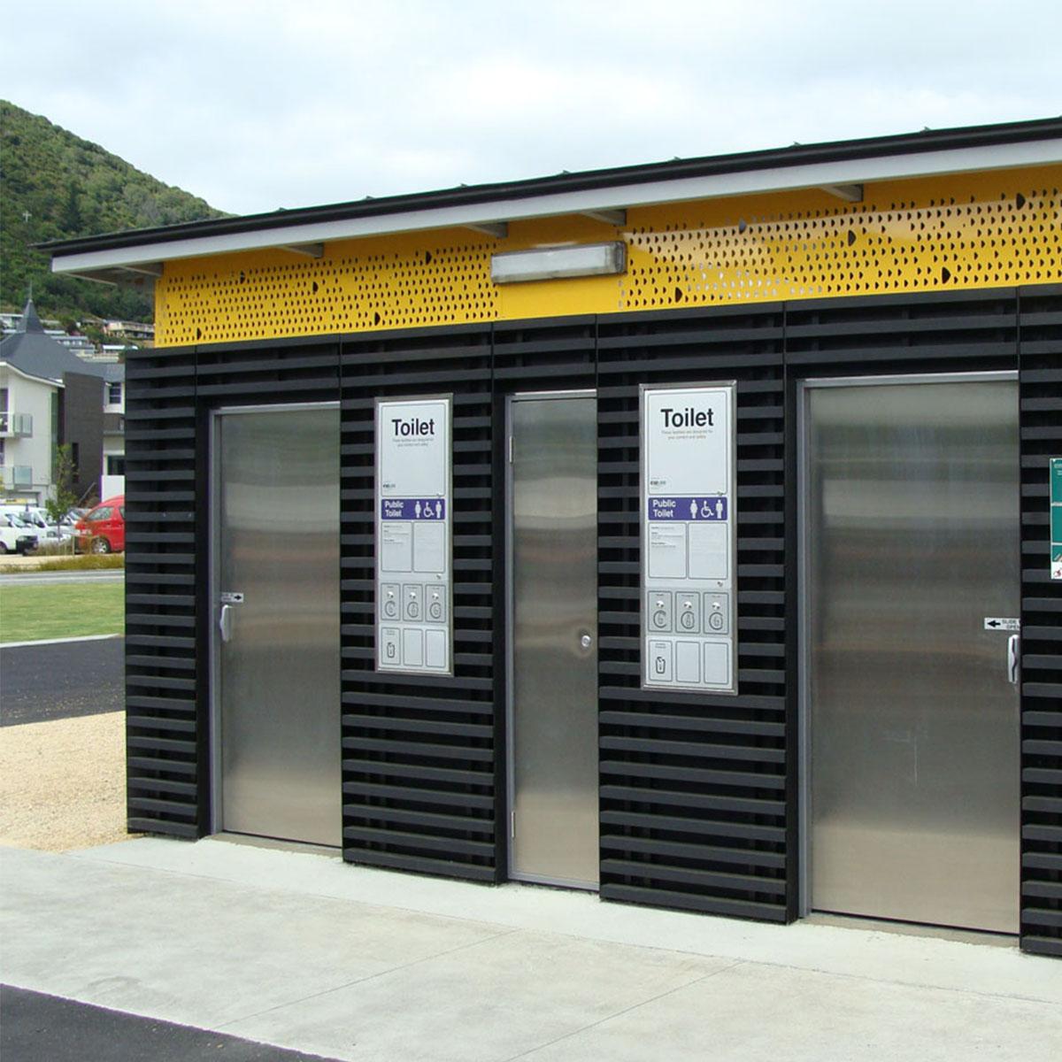 Exeloo Self Managing Public Toilets | CS Cavity Sliders NZ
