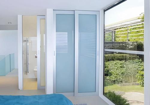 Full Height Ceiling Mount Track - Triple | CS Cavity Sliders USA