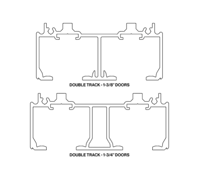 Top Mount Double Sliding Door Track | CS Cavity Sliders USA